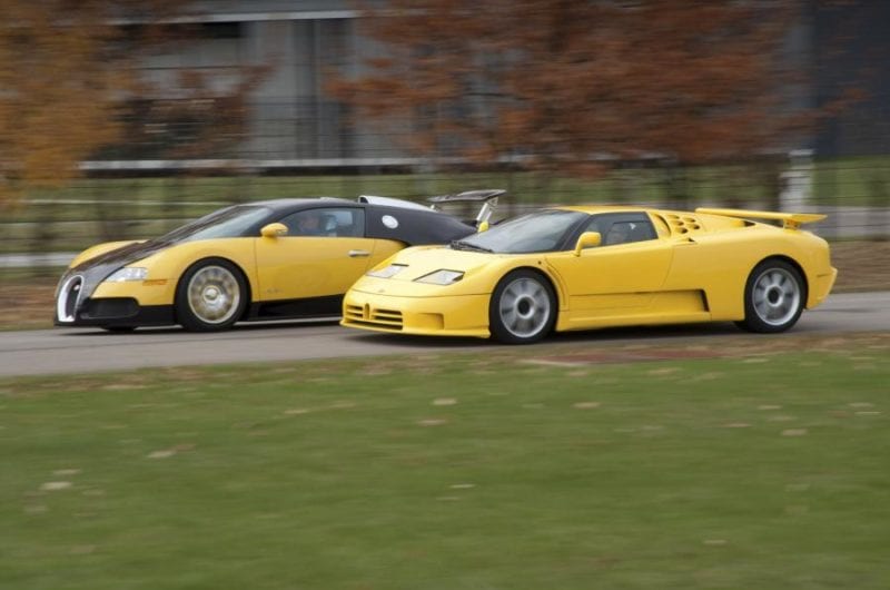Legătura dintre tânărul Michael Schumacher și un Bugatti din 1994
